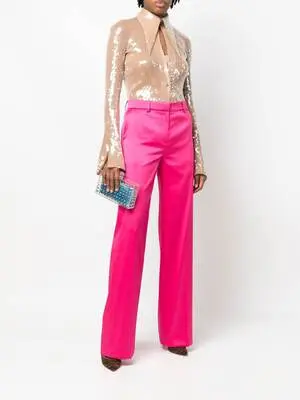 Magda Butrym Flared Tailored Trousers - Pink