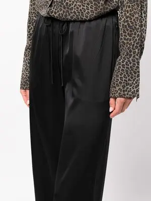 FRAME Flared Silk Trousers
