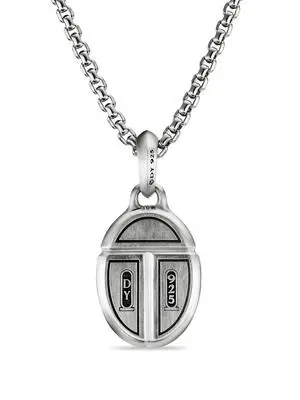 David Yurman Sterling Cairo Onyx And Diamond Amulet
