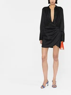 Gauge81 Naha Draped Mini Shirt Dress