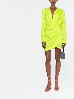 Gauge81 Naha Draped Mini Shirt Dress