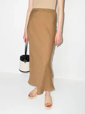 BASERANGE Dydine Linen Maxi Skirt