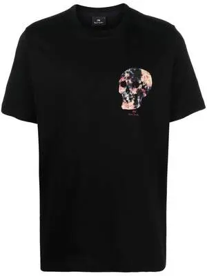 Paul Smith Skull-print Detail T-shirt - Black