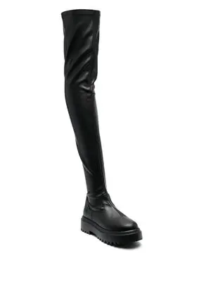 LE SILLA Ranger Thigh-high Boots - Black