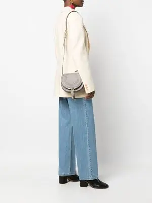 Chloé Small Marcie Saddle Bag - Grey