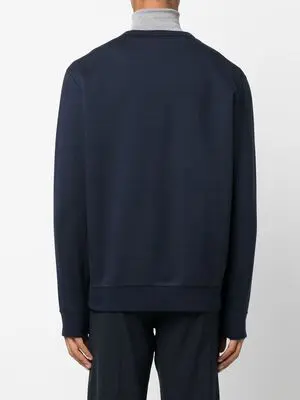 Polo Ralph Lauren Embroidered-logo Crew Neck Jumper - Blue