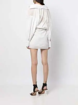 Jacquemus Knot-detail Shirt Dress - White