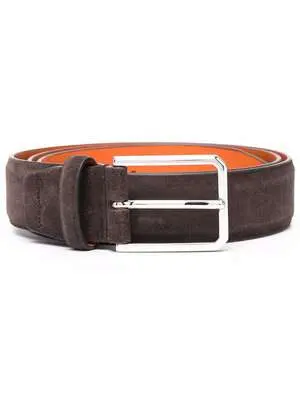 Santoni Classic Buckle Belt - Brown