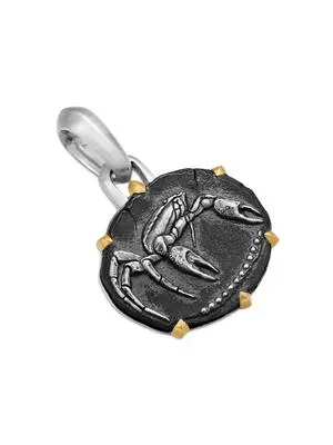 David Yurman 18kt Yellow Gold And Sterling Cancer Amulet - Silver