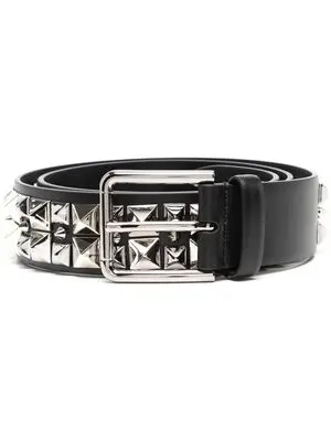 Dolce & Gabbana Stud-detail Leather Belt - Black