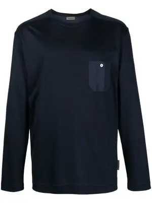 Zimmerli Modern Lounge Long-sleeve T-shirt - Blue