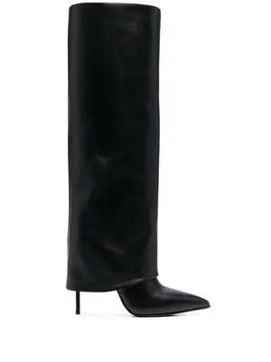 LE SILLA 120mm Andy Leather Boots - Black