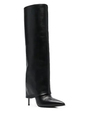 LE SILLA 120mm Andy Leather Boots - Black