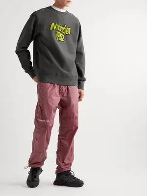 Moncler 1952 Logo-flocked Cotton-jersey Sweatshirt