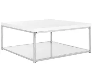 SAFAVIEH Malone Chrome High Gloss Coffee Table