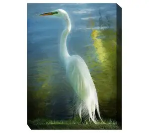 WEST OF THE WIND Poised Patience Outdoor Canvas Art 30x40 - One-color
