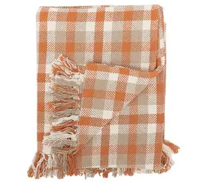 VALERIE PARR HILL Dunmore Plaid Woven 50' X 60' Throw Blanket Valerie - One-color