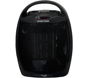 VIE AIR 1500w Portable 2-settings Black Ceramic Heater - One-color
