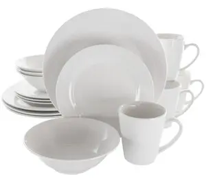 ELAMA Marshall 16-piece Porcelain Dinnerware Se T - One-color