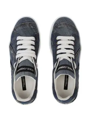 Dolce & Gabbana Portofino Leather Sneakers