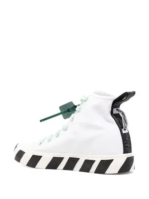 Off-White Vulcanized High-top Sneakers - White Navy Blue