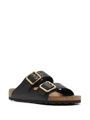 BIRKENSTOCK Double-strap Leather Sandals - Black