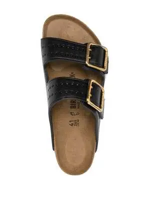 BIRKENSTOCK Double-strap Leather Sandals - Black