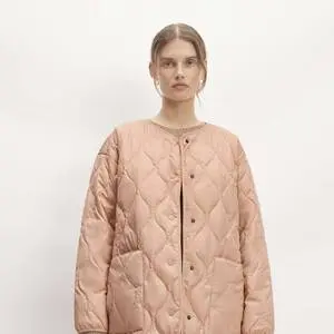 Everlane Quilted Liner - Blush Pink