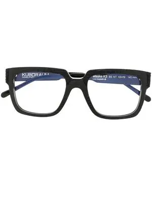 KUBORAUM K3 Rectangle Frame Eyeglasses - Black