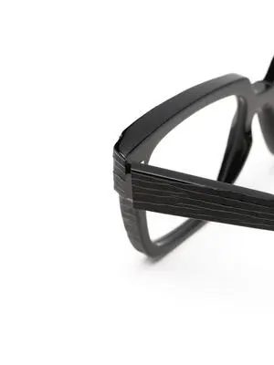 KUBORAUM K3 Rectangle Frame Eyeglasses - Black
