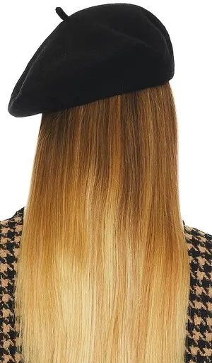 Hat Attack Classic Wool Beret - Black