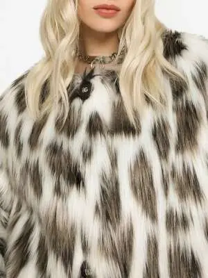 Dolce & Gabbana Leopard-print Faux-fur Mid-length Coat
