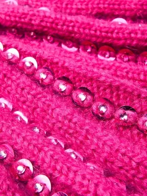 Valentino Garavani Embroidered Knitted Mini Skirt