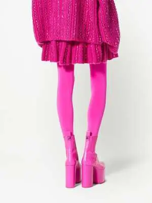 Valentino Garavani Embroidered Knitted Mini Skirt