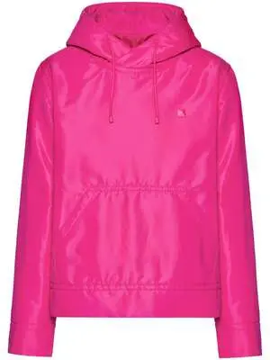 Valentino Garavani Stud-detail Padded Hoodie - Pink