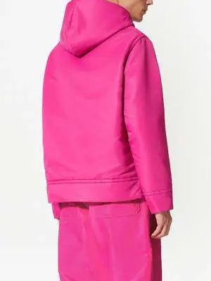 Valentino Garavani Stud-detail Padded Hoodie - Pink