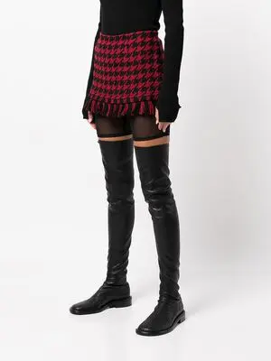 Monse Houndstooth-pattern Mini Skirt