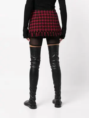 Monse Houndstooth-pattern Mini Skirt