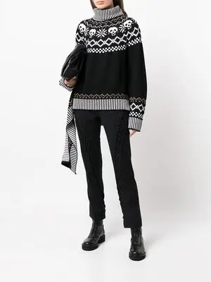 Monse Wool Intarsia-knit Roll-neck Jumper