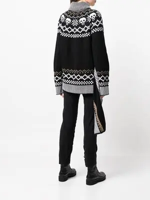 Monse Wool Intarsia-knit Roll-neck Jumper