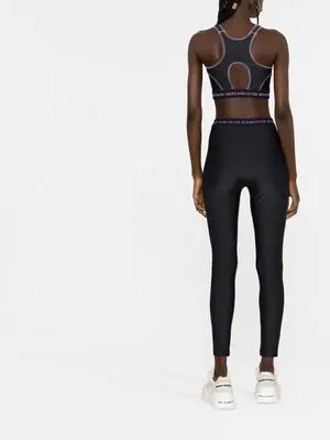 Versace Logo-band Crop Top