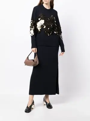 Altuzarra High-waisted Knitted Midi Skirt