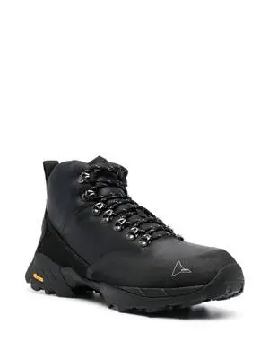 ROA Lace-up Leather Boots - Black