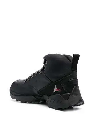 ROA Lace-up Leather Boots - Black