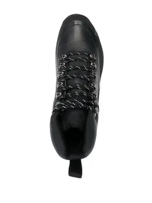 ROA Lace-up Leather Boots - Black