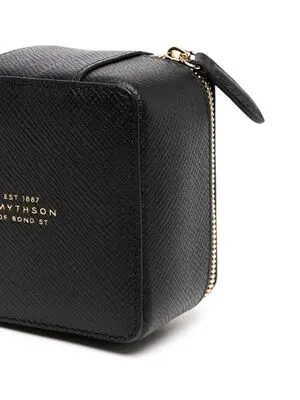 Smythson Logo-stamp Zip Box