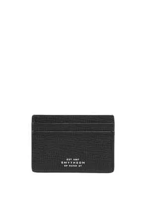 Smythson Logo-embossed Leather Cardholder - Black