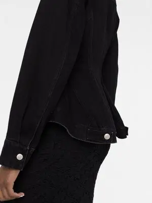 Alexander McQueen Peplum Denim Jacket