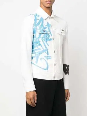 Dolce & Gabbana Graffiti-print Denim Jacket