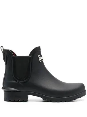 Barbour Logo-patch Ankle Boots - Black